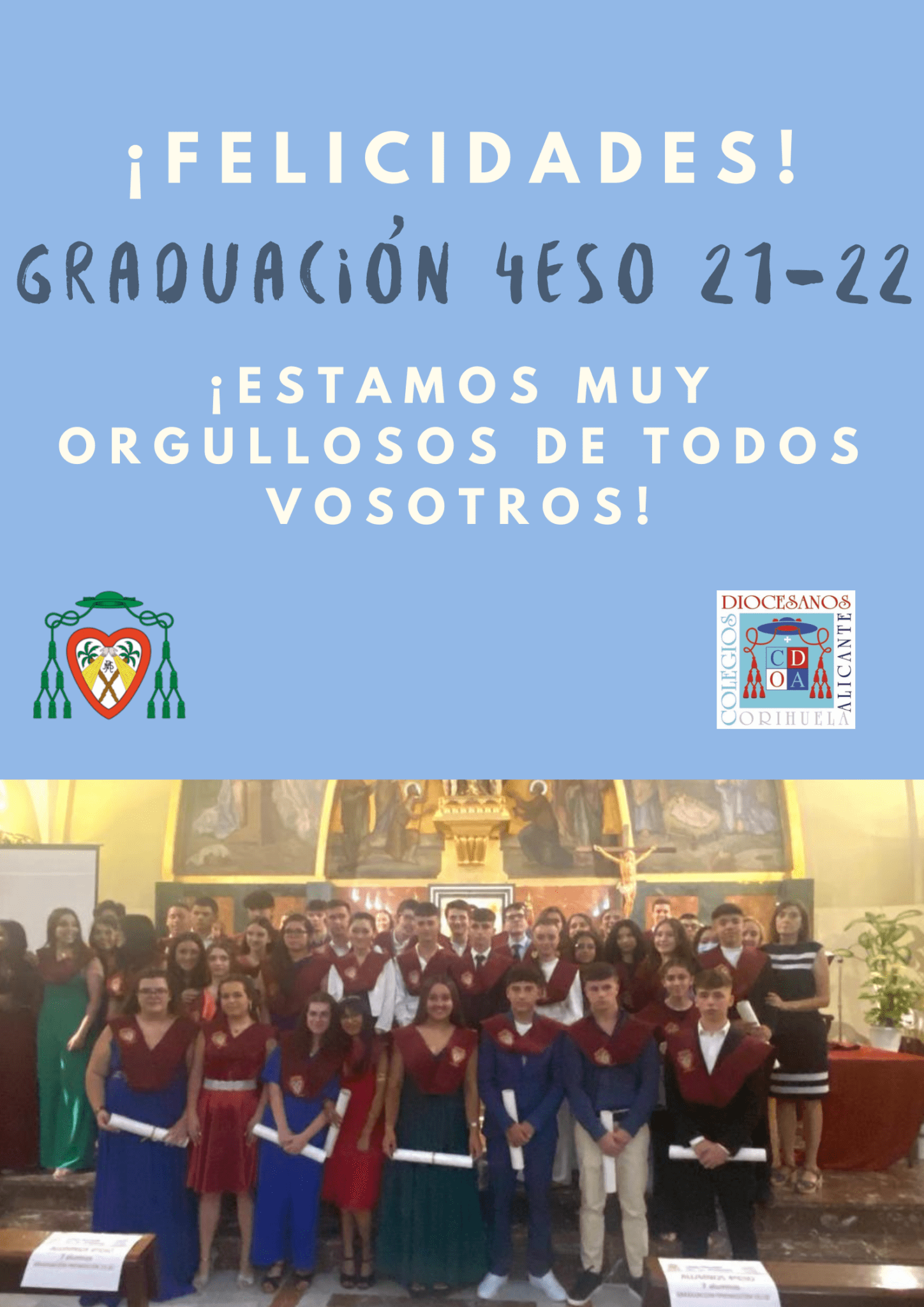GRADUACIÓN 4º ESO 21-22 - COLEGIO DIOCESANO Nª Sª DEL REMEDIO