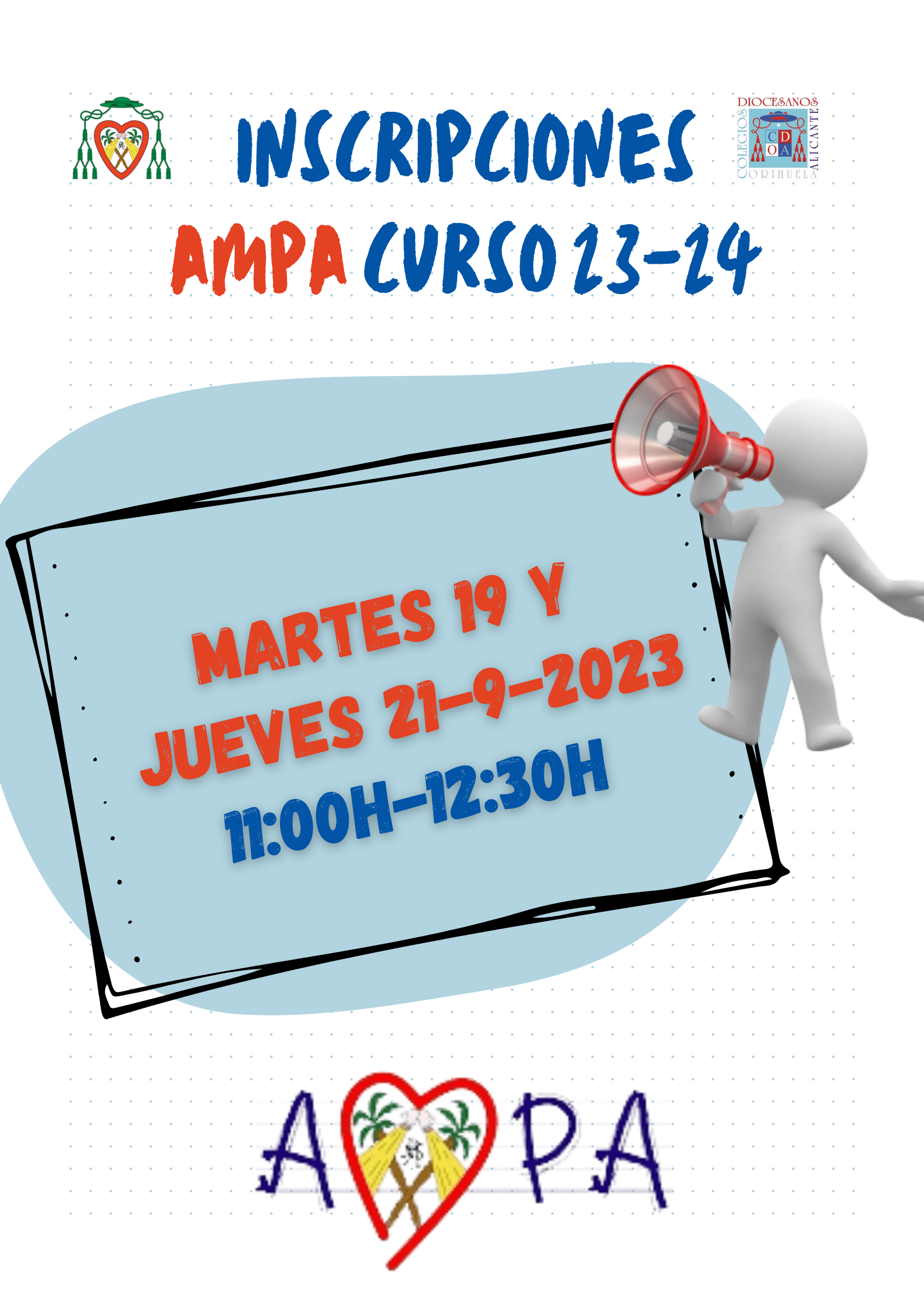 AMPA: NUEVAS FECHAS PARA INSCRIPCIONES AL AMPA DEL CURSO 2023-24 ...