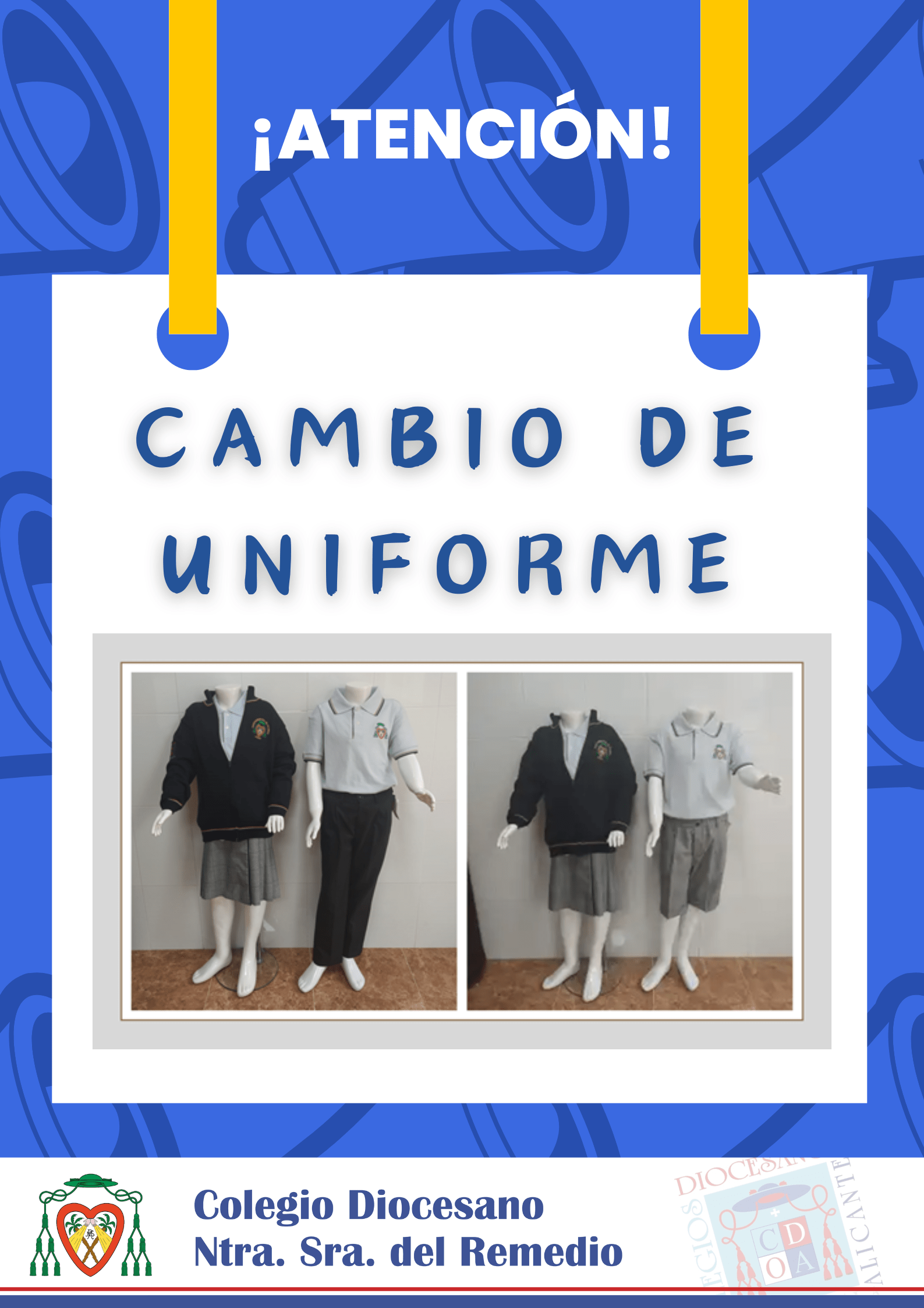 AVISO IMPORTANTE: CAMBIO DE UNIFORME INVIERNO-VERANO - Colegio Ntra ...