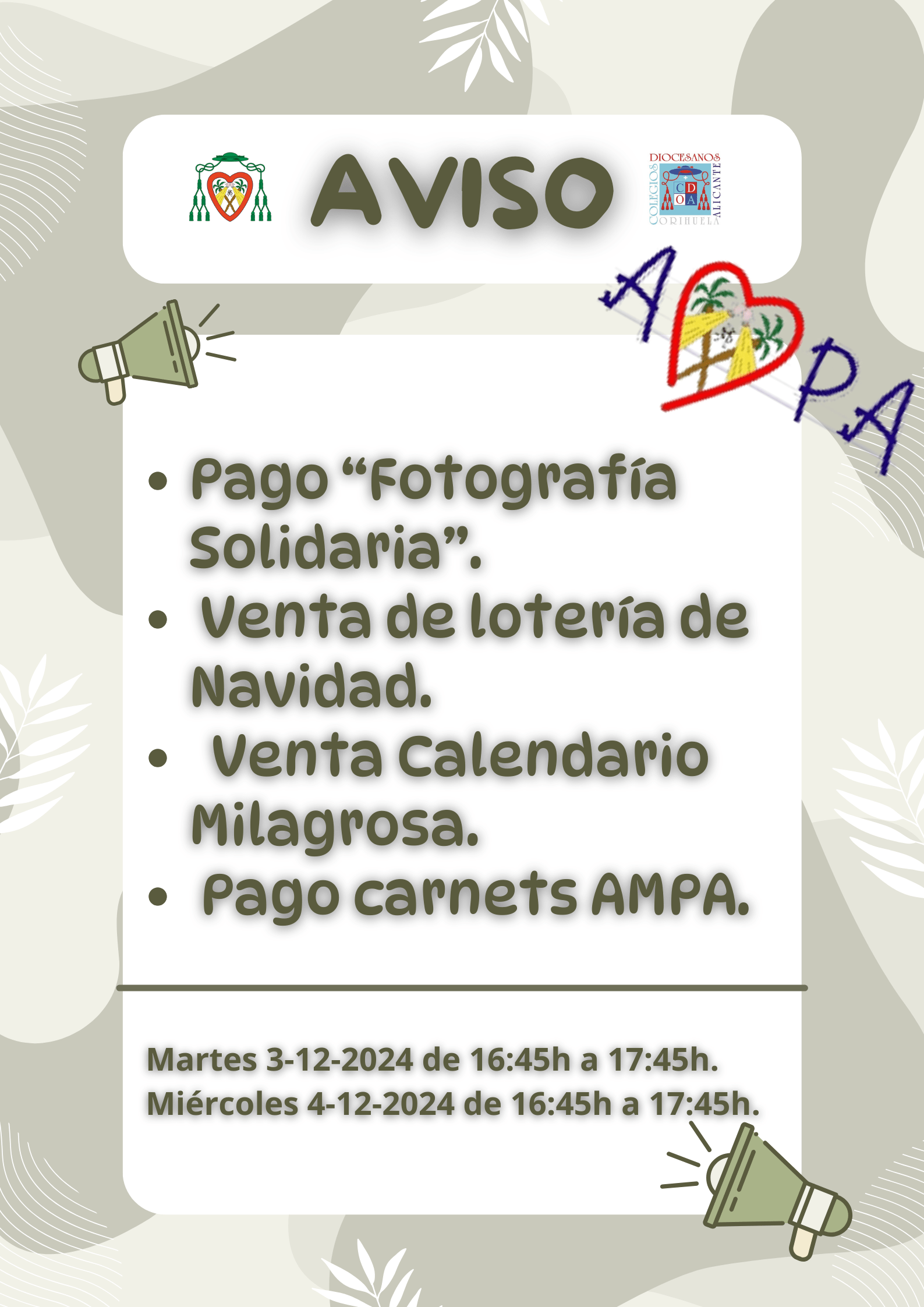 AMPA: PAGO DE INSCRIPCIONES Y ENTREGA DE CARNETS ASOCIADOS AL AMPA ...